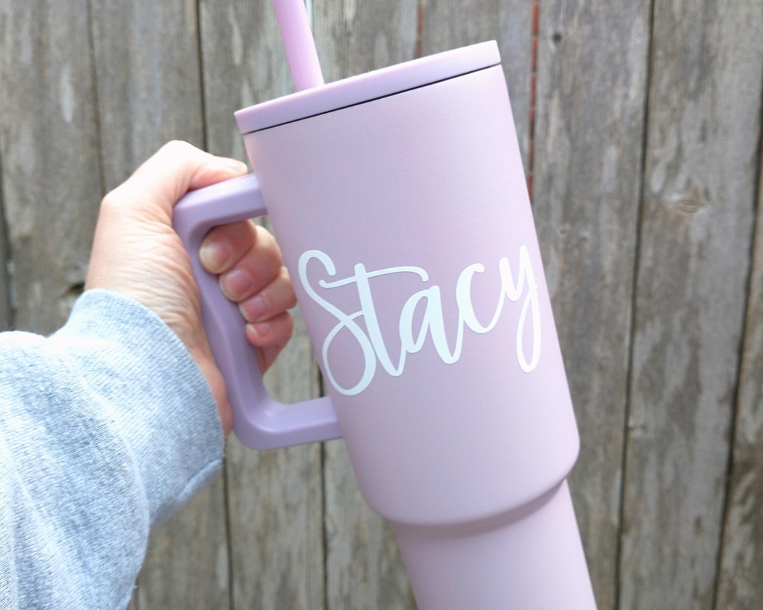 Trek Tumbler Name Decal, Customized Name Decals for 40 or 30 Oz Simple ...