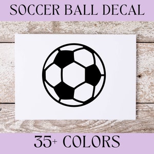 Soccer Ball Vinyl Decal, Soccer Cut Out Sticker, Holographic Vinyl ...