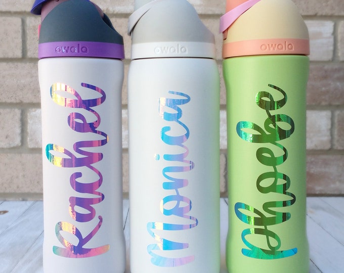 Name Stickers for Water Bottles, Personalized Name Decals for 16 Oz, 24 ...