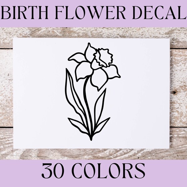 Daffodil Decals - Etsy