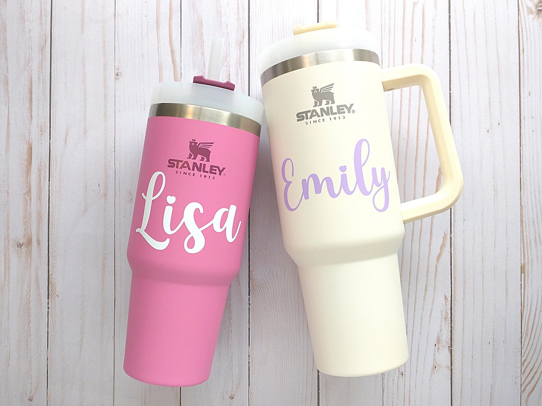 4 in Tumbler Name Decal, Vinyl Name Sticker for Water Bottles ...