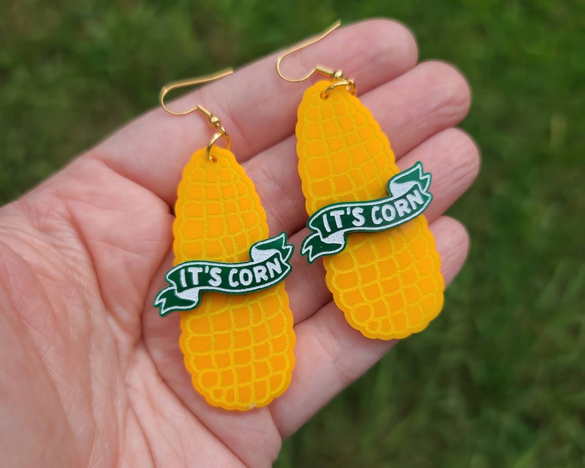 It's Corn Tiktok Meme Earrings - Etsy