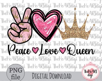 Peace Love Pageant Png - Etsy