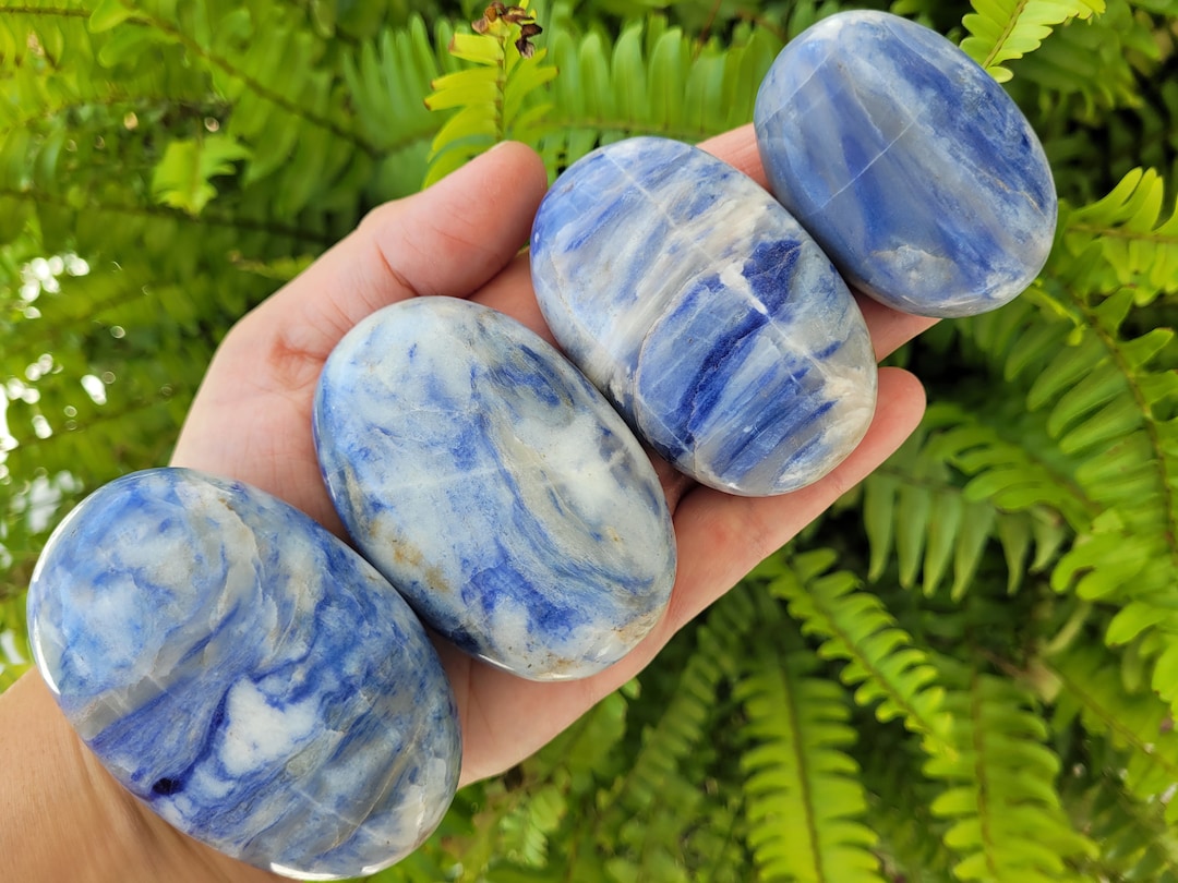 Afghanite Palm Stones ~ Choose Your Size ~ Afghanistan ~ Lazurite ...