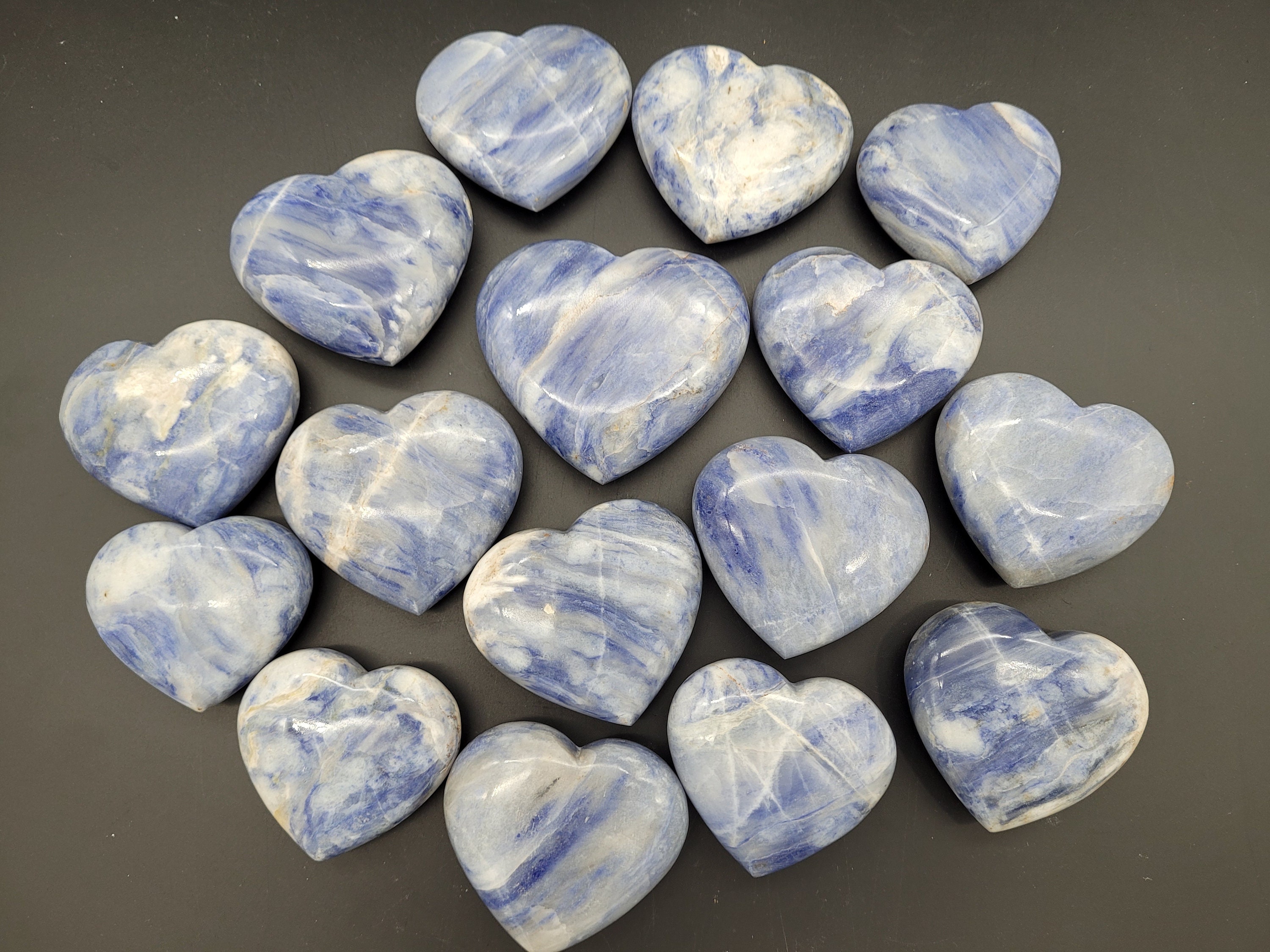 Afghanite Hearts ~ Choose Your Size ~ Afghanistan ~ Lazurite ~ Rare ...