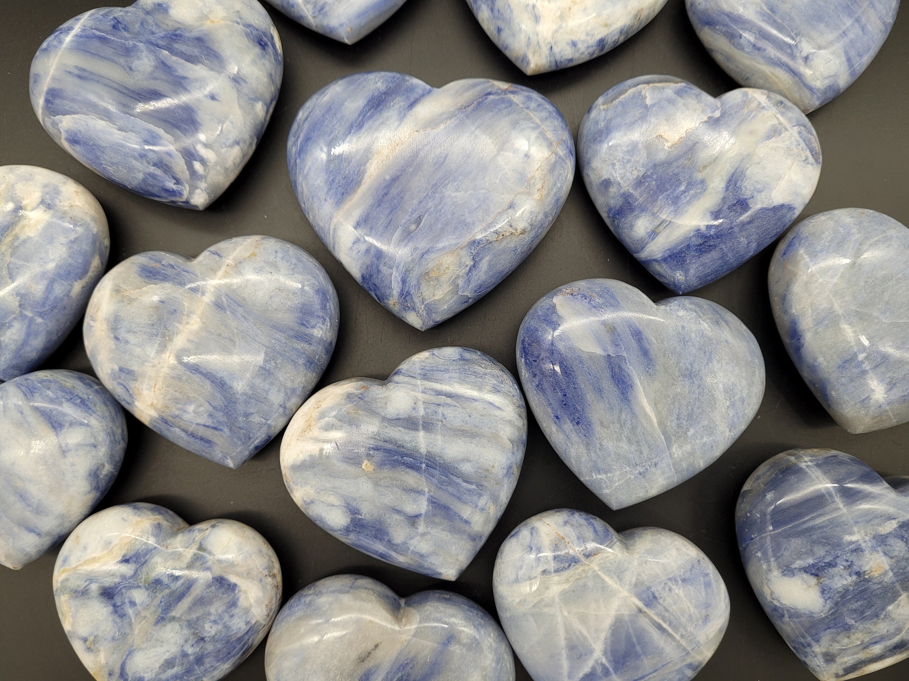Afghanite Hearts ~ Choose Your Size ~ Afghanistan ~ Lazurite ~ Rare ...