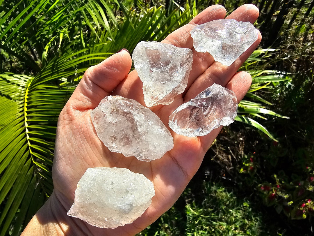 Clear Quartz Crystal ~ Rough ~ Choose 3, 5, or 10 Pc Sets ~ Arkansas ...