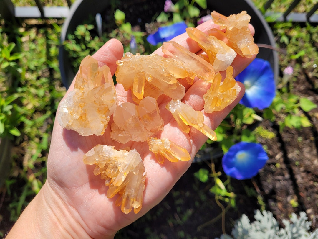 Small Tangerine Quartz Clusters ~ 1"-2" (27-50mm) ~ Choose Your Piece ...