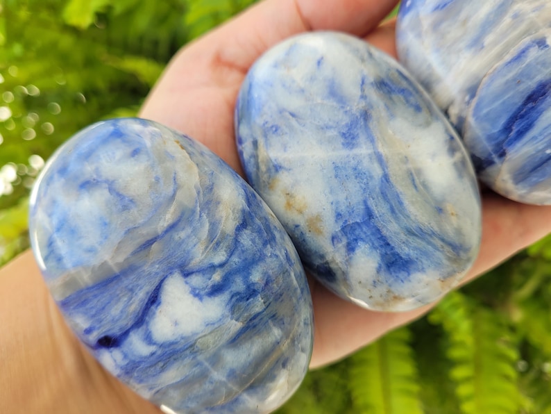 Afghanite Palm Stones Choose Your Size Afghanistan - Etsy