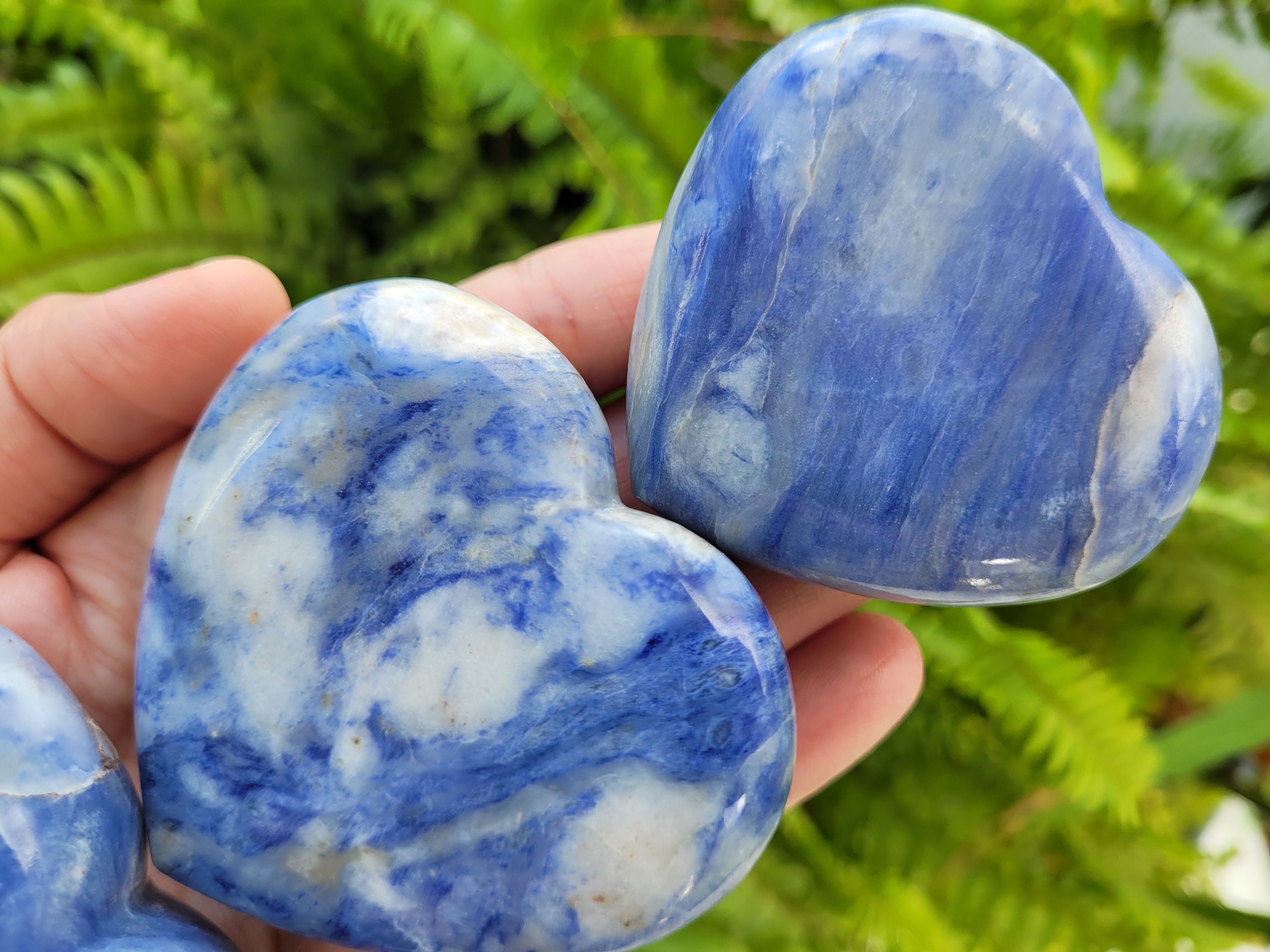 Afghanite Hearts ~ Choose Your Size ~ Afghanistan ~ Lazurite ~ Rare ...