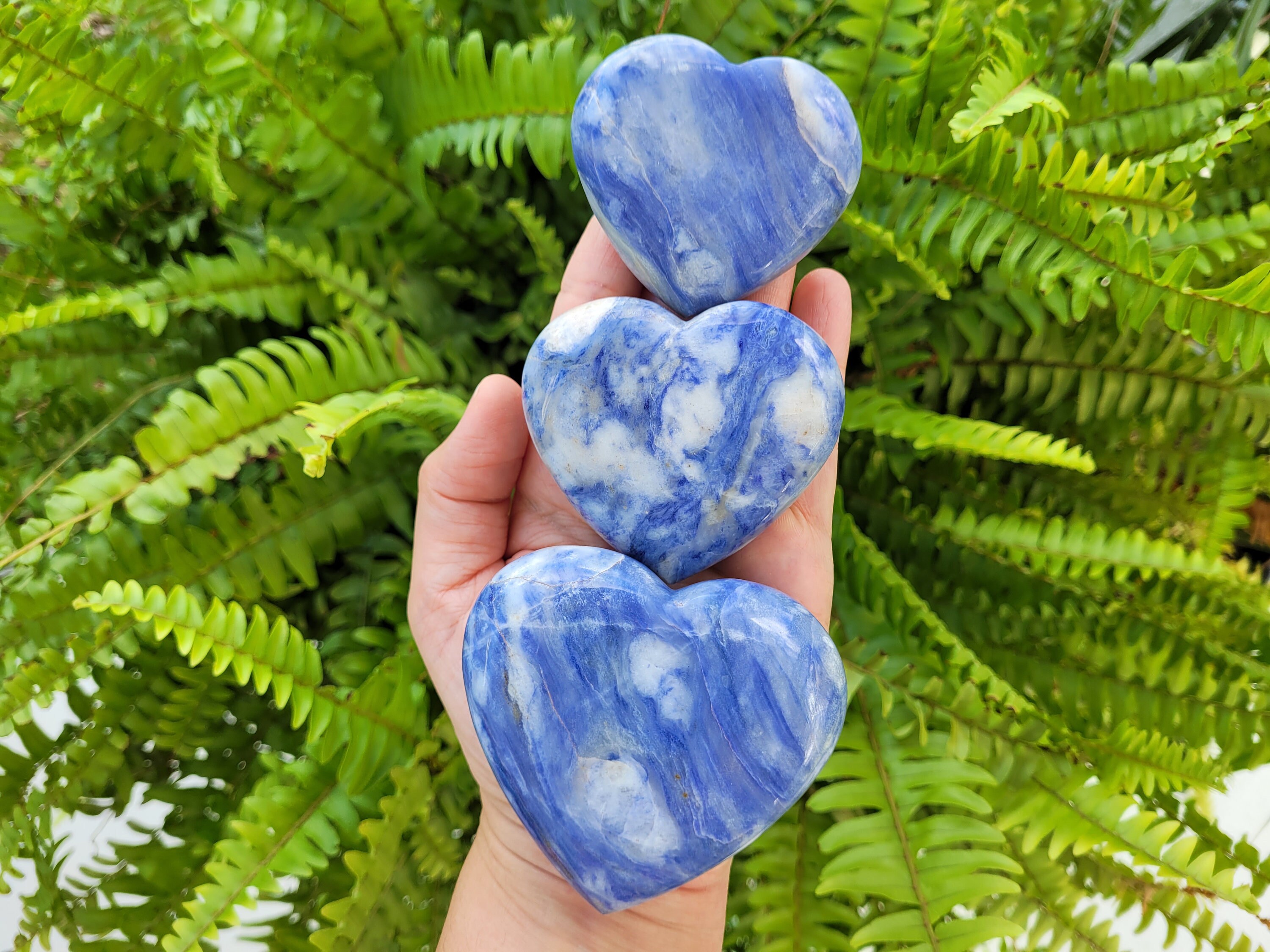 Afghanite Hearts ~ Choose Your Size ~ Afghanistan ~ Lazurite ~ Rare ...