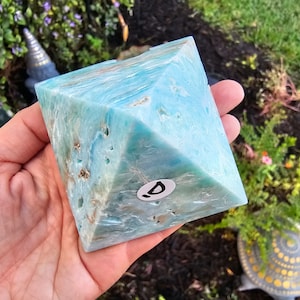 Rare Blue Aragonite Crystal Pyramids, Choose Your Piece, Blue Pyramid ...