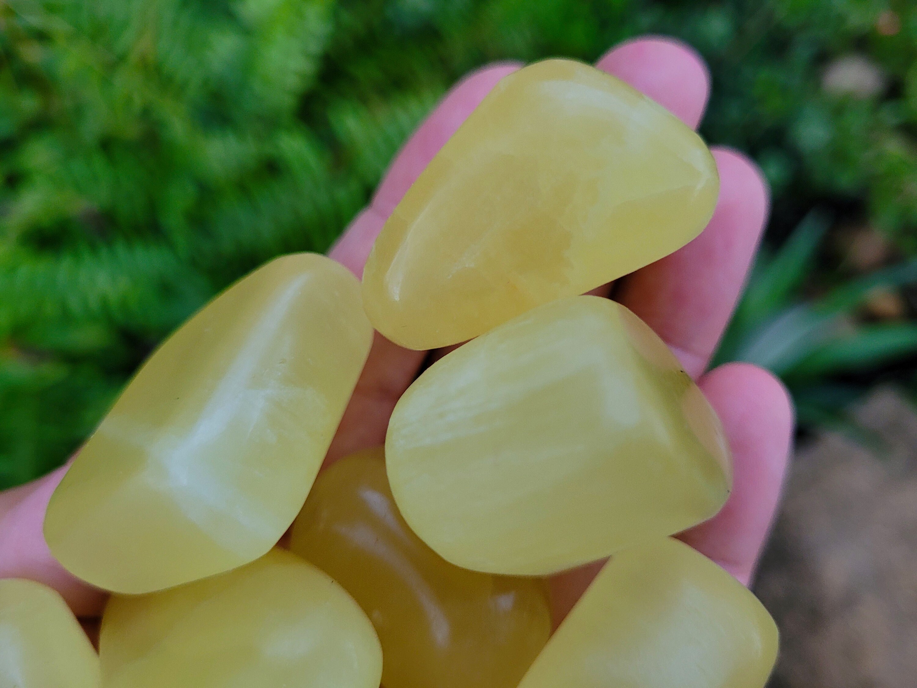 Lemon Calcite Polished Stones ~ .75"-1.75" ~ Pakistan ~ Tumbled Stone ...