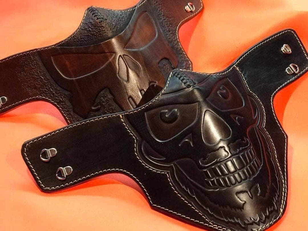 Handmade Leather Face Shield Mask, Dad Gift, Top Quality, Perfect Gift ...