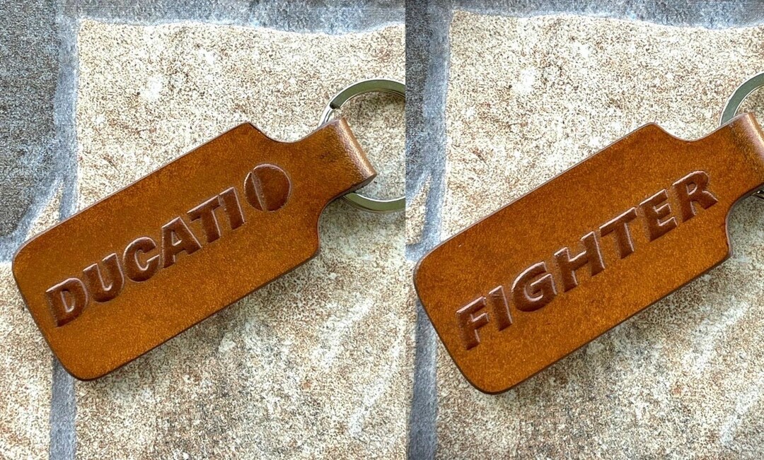 Personalized Leather Keychain – Handmade Engraved Key Fob - Etsy