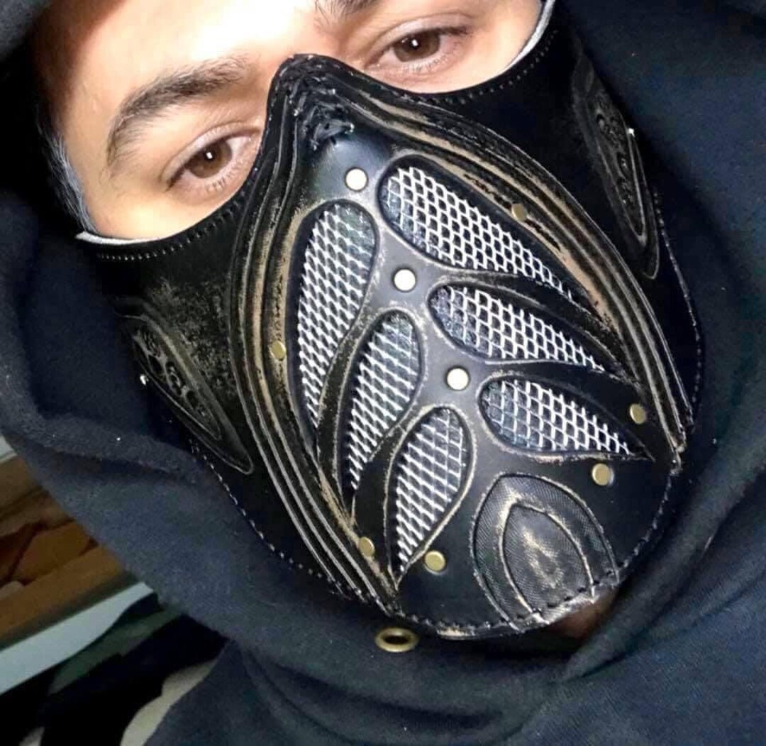 Handmade Leather Face Shield Mask, Dad Gift, Top Quality, Perfect Gift ...