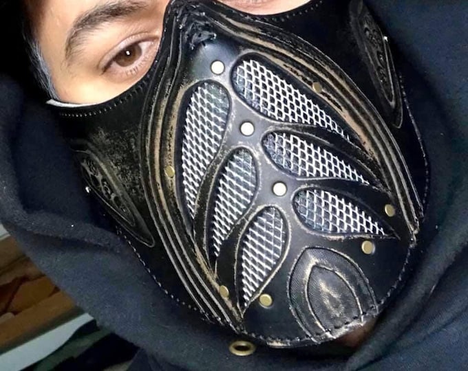Skull Leather Mask - Etsy