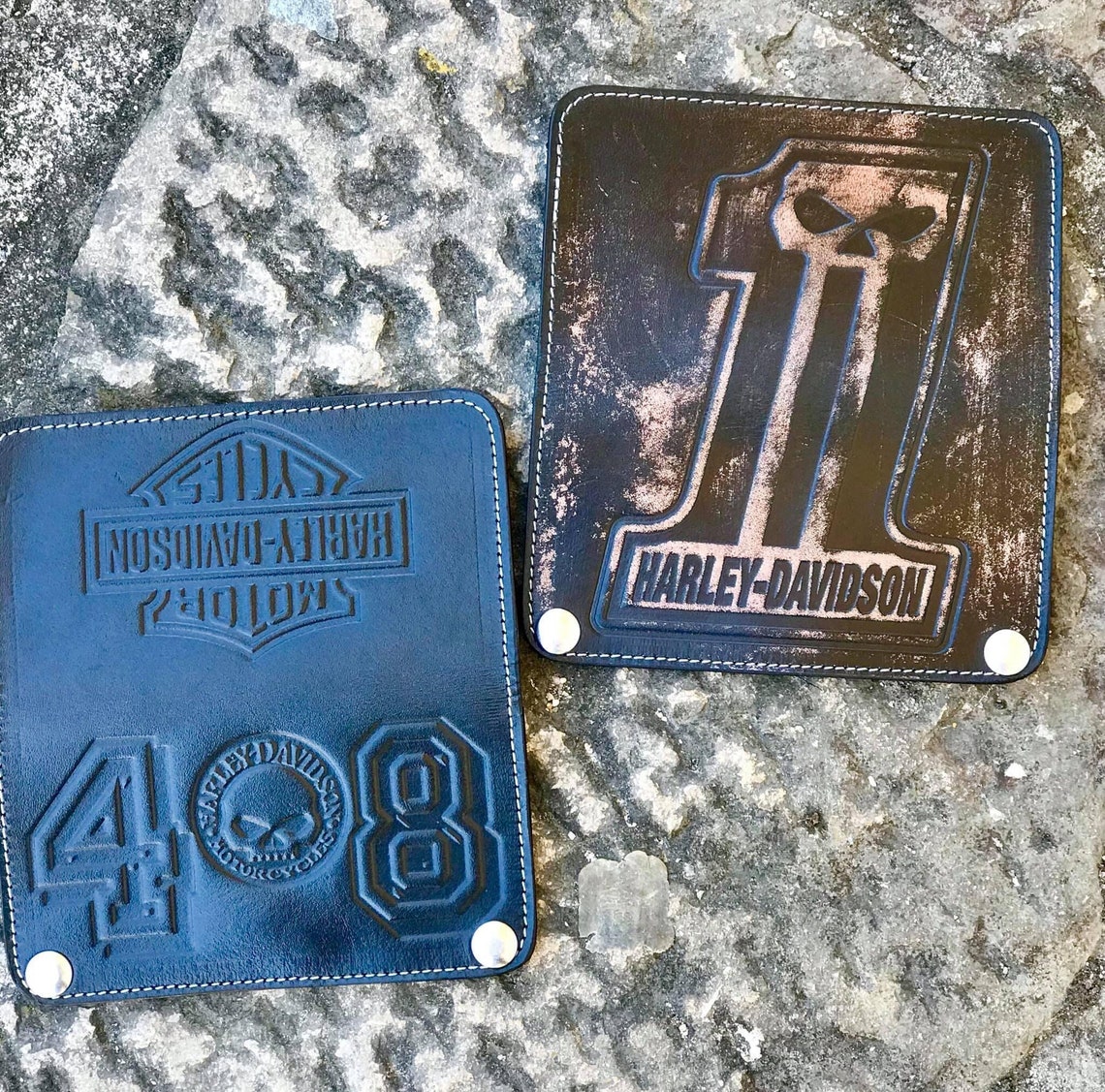 Handmade Motorcycle Long Leather Wallet Dad Gift Biker - Etsy