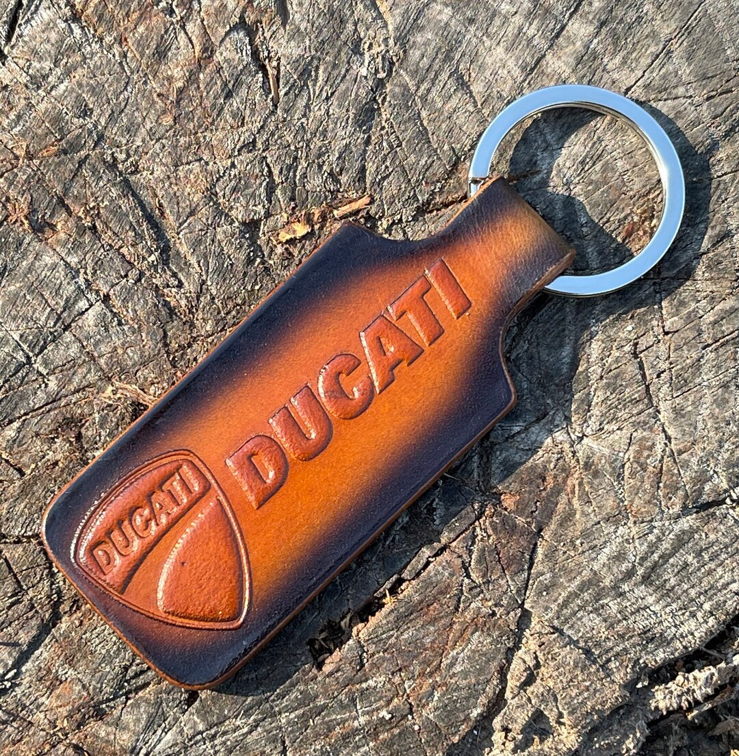 Handmade Full-grain Leather Keychain – Personalized Engraved Key Fob - Etsy