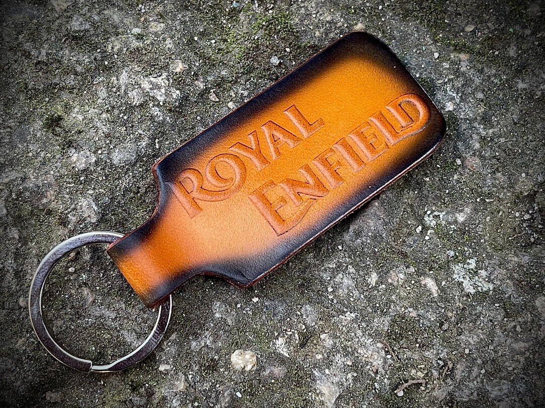 Embossed Motorcycle Automotive Logo Keychain Key Right,handmade Leather ...