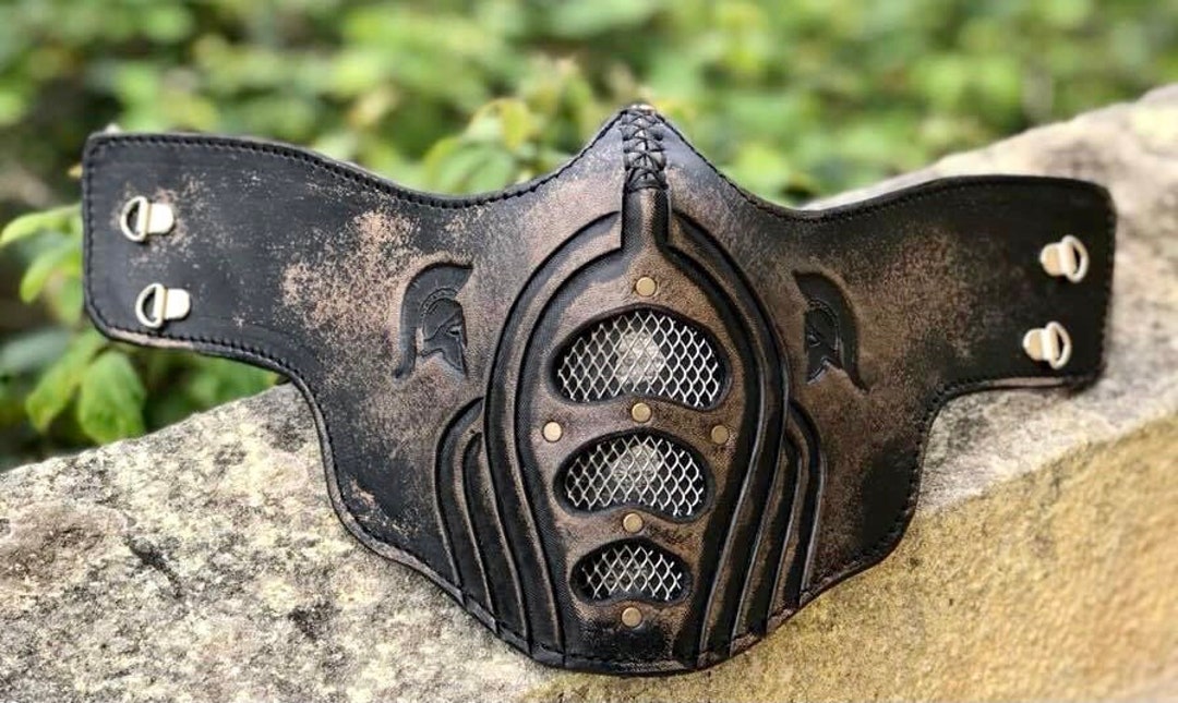 Handmade Leather Face Shield Mask, Dad Gift, Top Quality, Perfect Gift ...