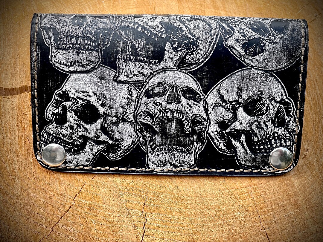 Handmade Long Leather Old School Wallet, Top Quality Wallet, Dad Gift ...
