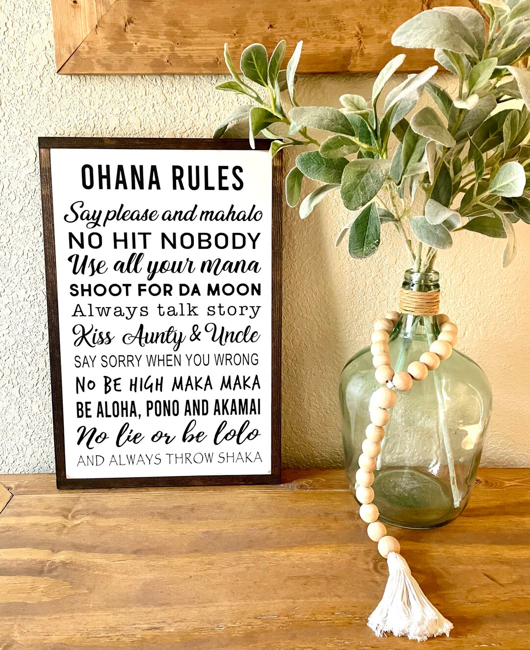Ohana Rules Family rules Hawaiian sign Hawaiian native - Etsy Österreich