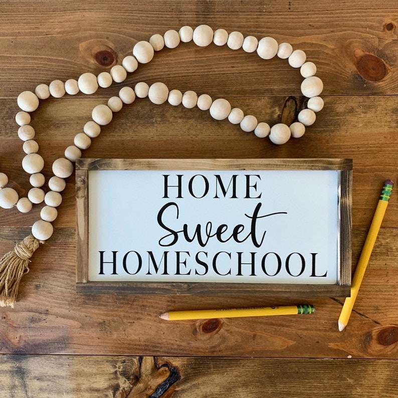 Home Sweet Homeschool Signhomeschooling Sign Homeschool - Etsy