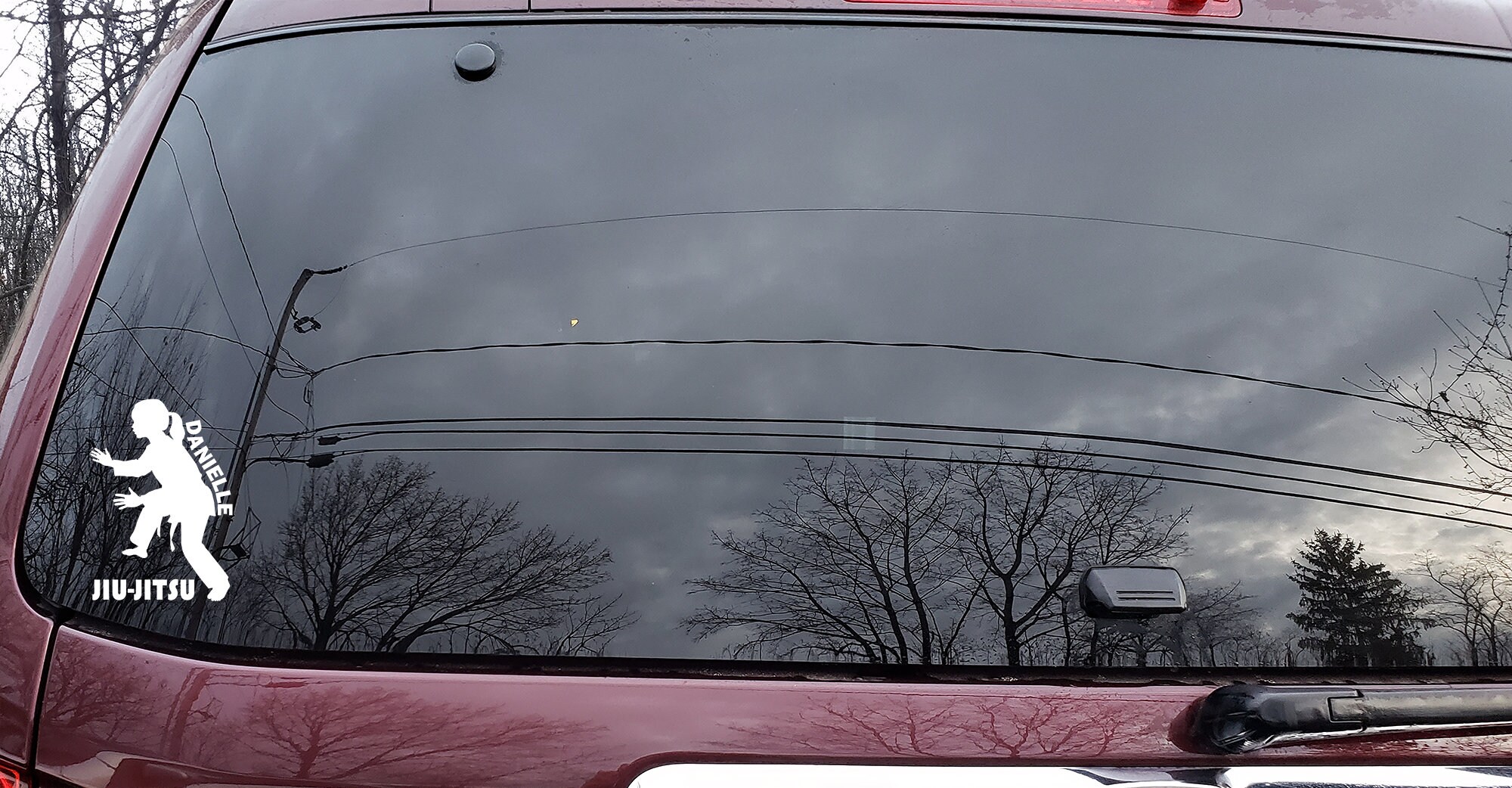 Custom Jiu-jitsu Vinyl Car Decal - Boy or Girl Silhouette - Etsy