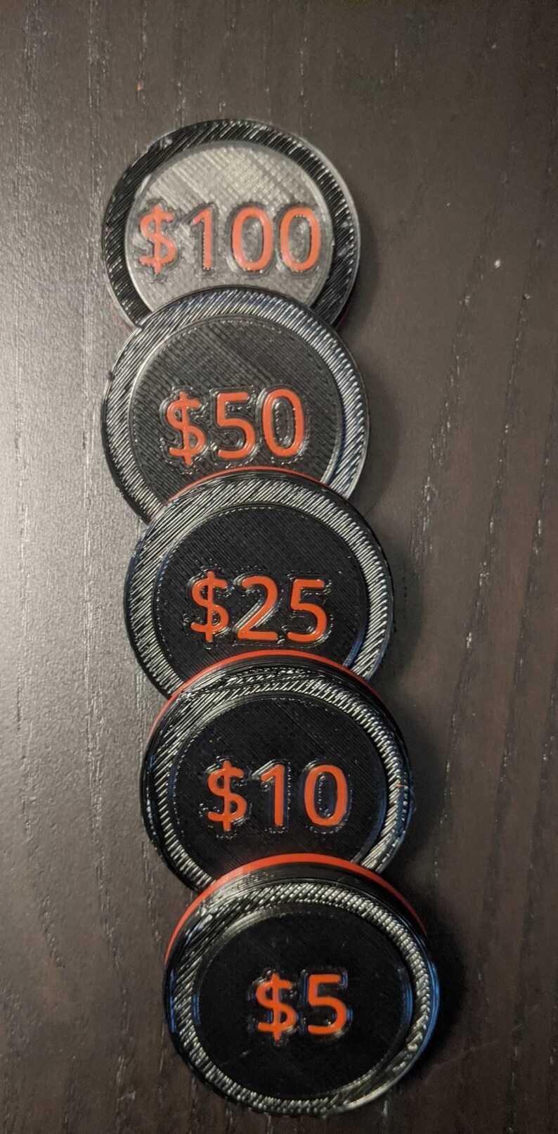 24 Pack Stacking 3D Printed Checkers | Checkers Game Pieces | Custom ...