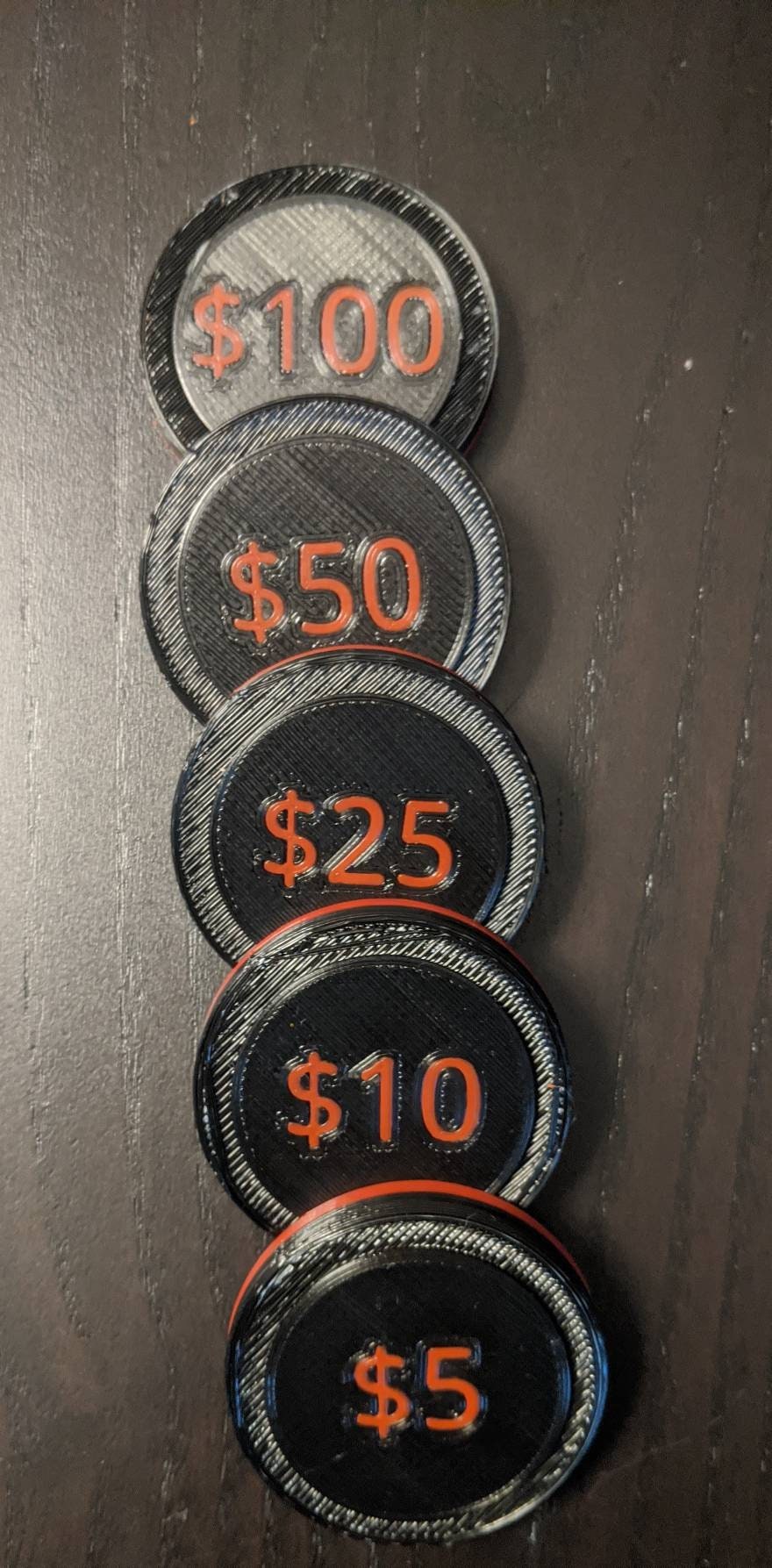 24 Pack Stacking 3D Printed Checkers | Checkers Game Pieces | Custom ...