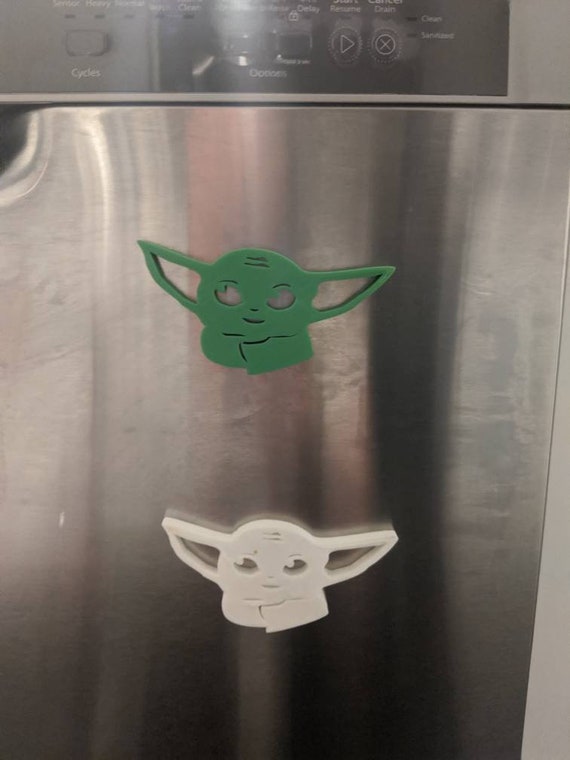 Custom Star Wars Baby Yoda Magnet. Kitchen Dishwasher Fridge | Etsy