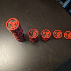 24 Pack Stacking 3D Printed Checkers | Checkers Game Pieces | Custom ...