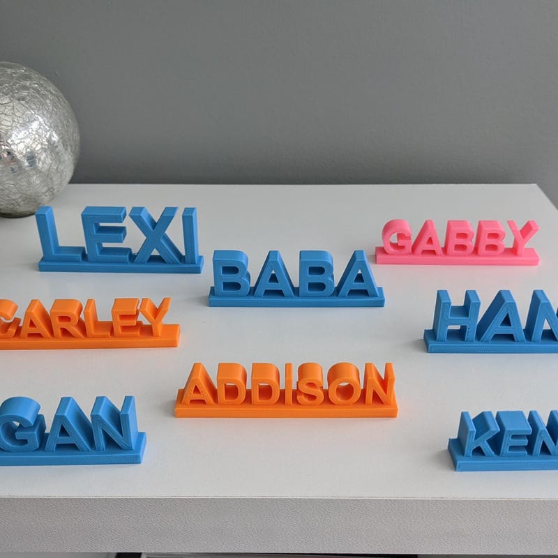 Personalized Freestanding Name Decor - Etsy