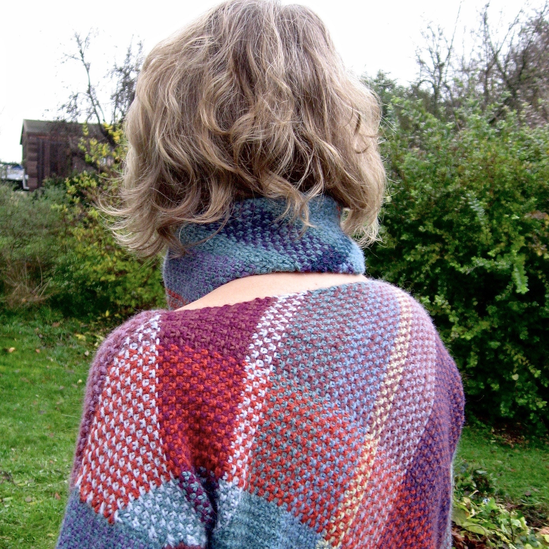 Women's Linen Stitch Jumper / Sweater "swinging on the Gate" - Designer ...