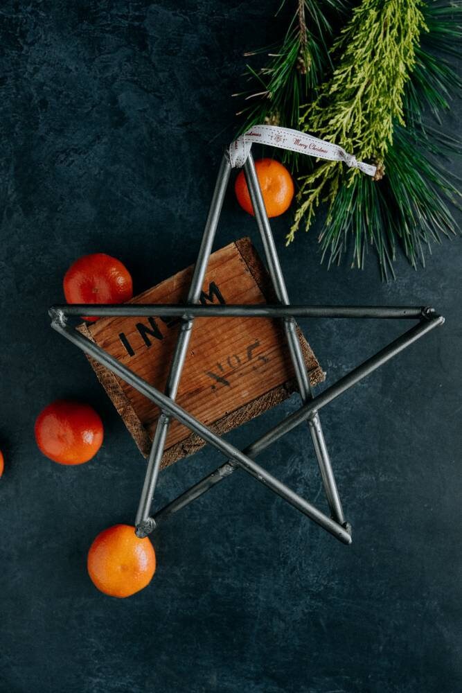 Hand-forged Christmas Star Decoration - Etsy UK