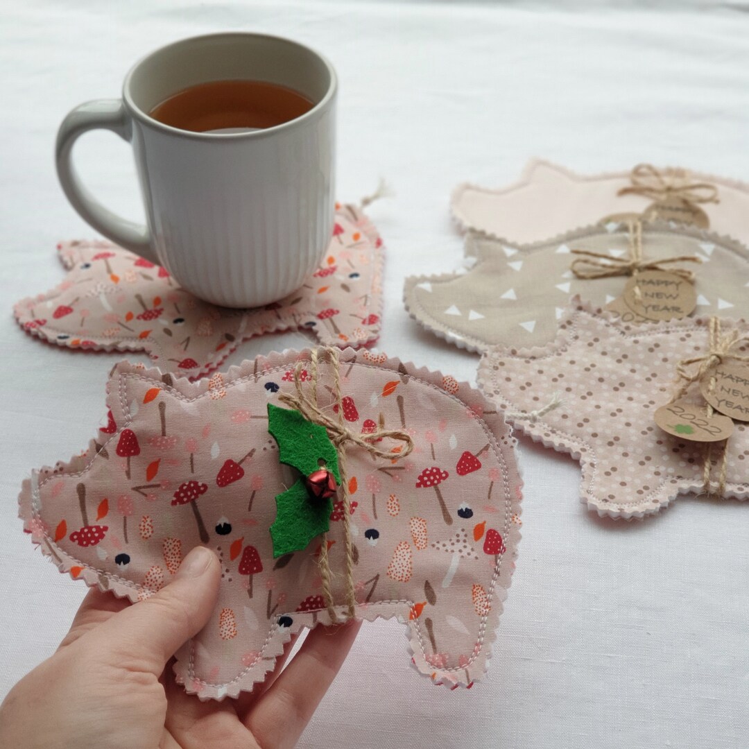 Coaster Piggy LUCKY MUSHROOM / New Year's Eve Party Decoration / New ...