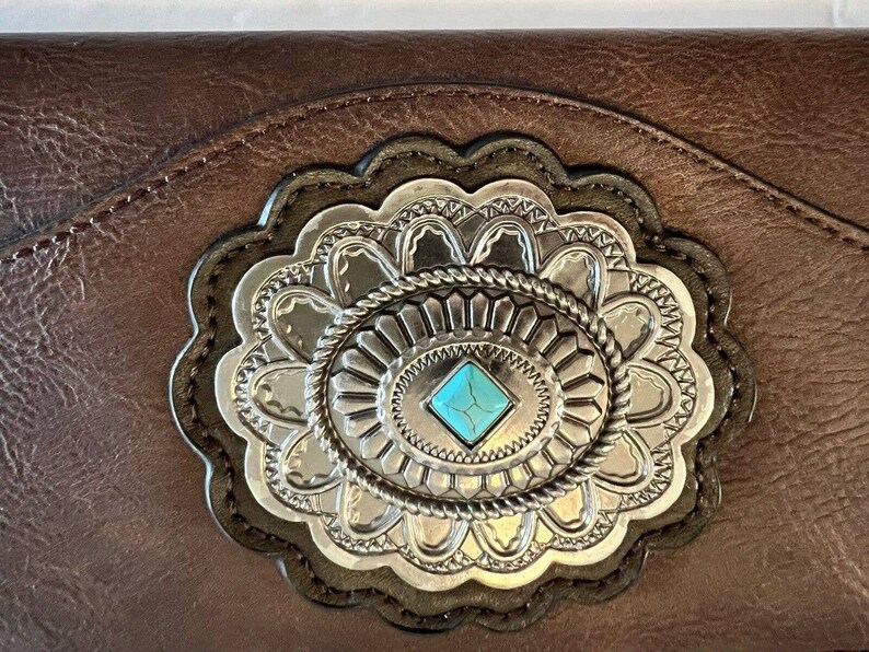 Tony Lama Western Bi-fold Wallet Leather Whipstitch Concho - Etsy