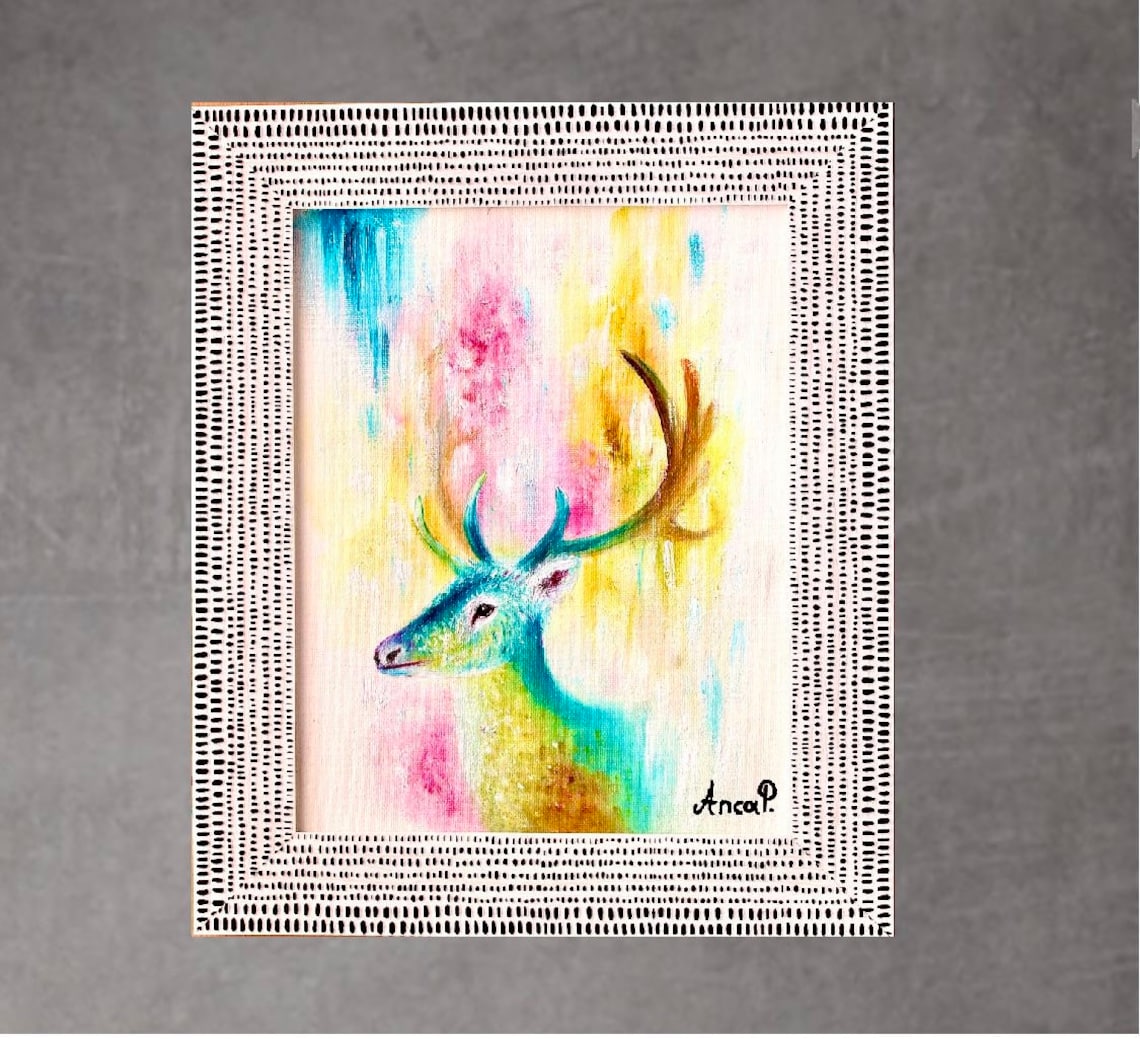 Stag Print A4 A3 Highland Wild Stag / Deer Stag Animal - Etsy