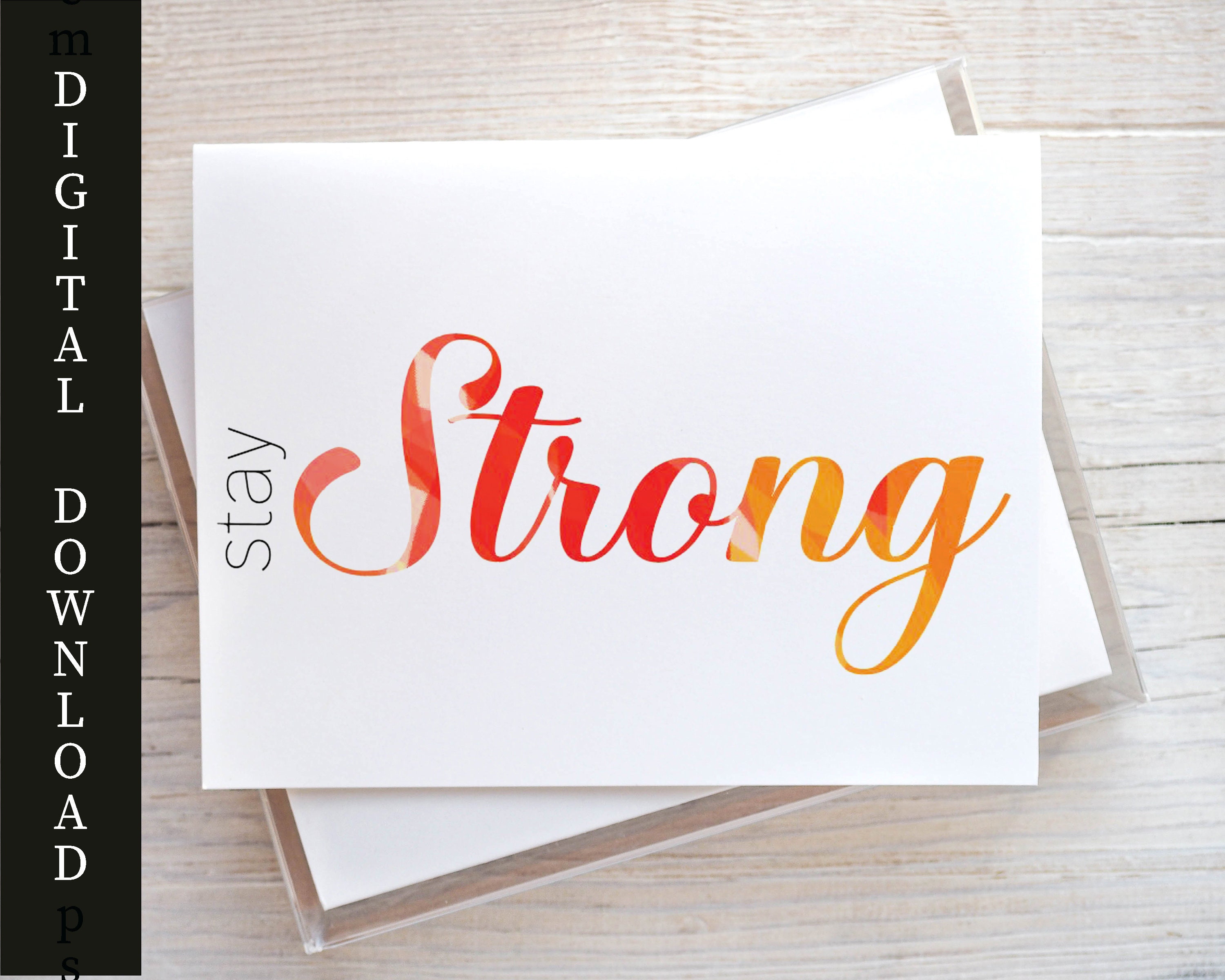 Encouragement Card, Sympathy Card (stay Strong) - Etsy