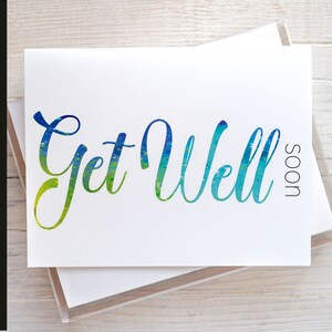 Get Well Soon Greeting Card, Printable Card - Etsy