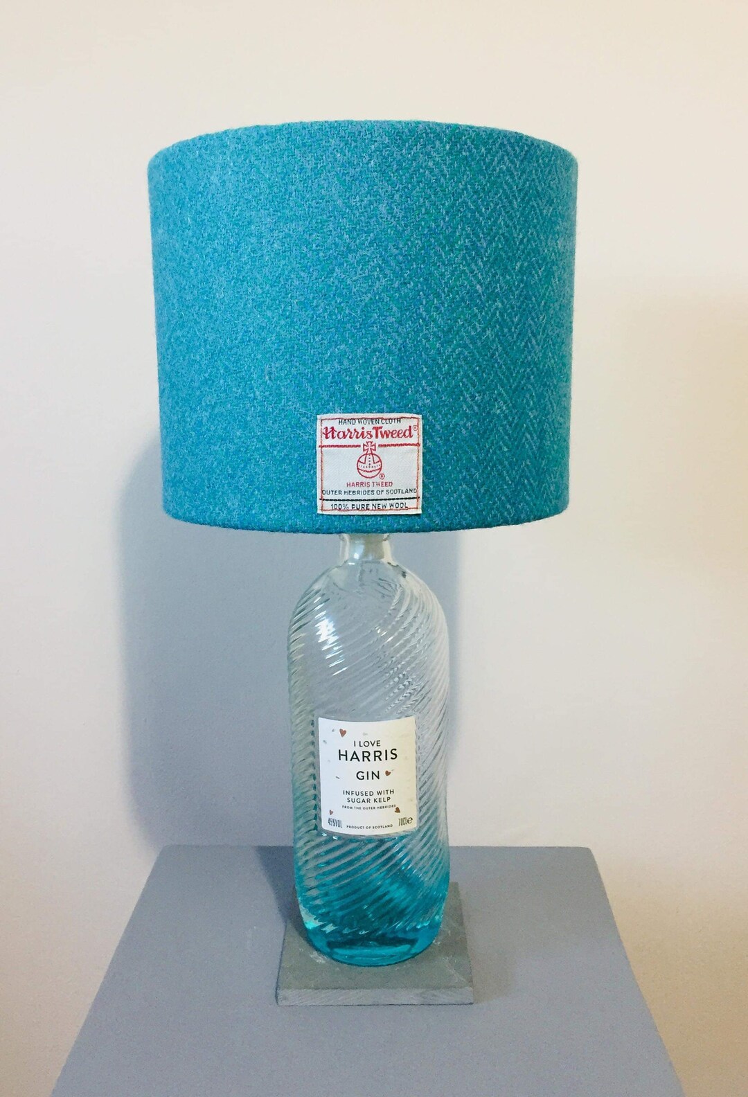 Harris Tweed I Love Harris Gin Lamp - Etsy