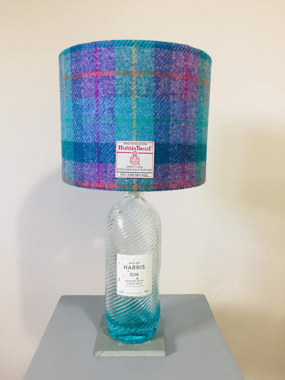 Harris Tweed Isle of Harris Gin Lamp - Etsy