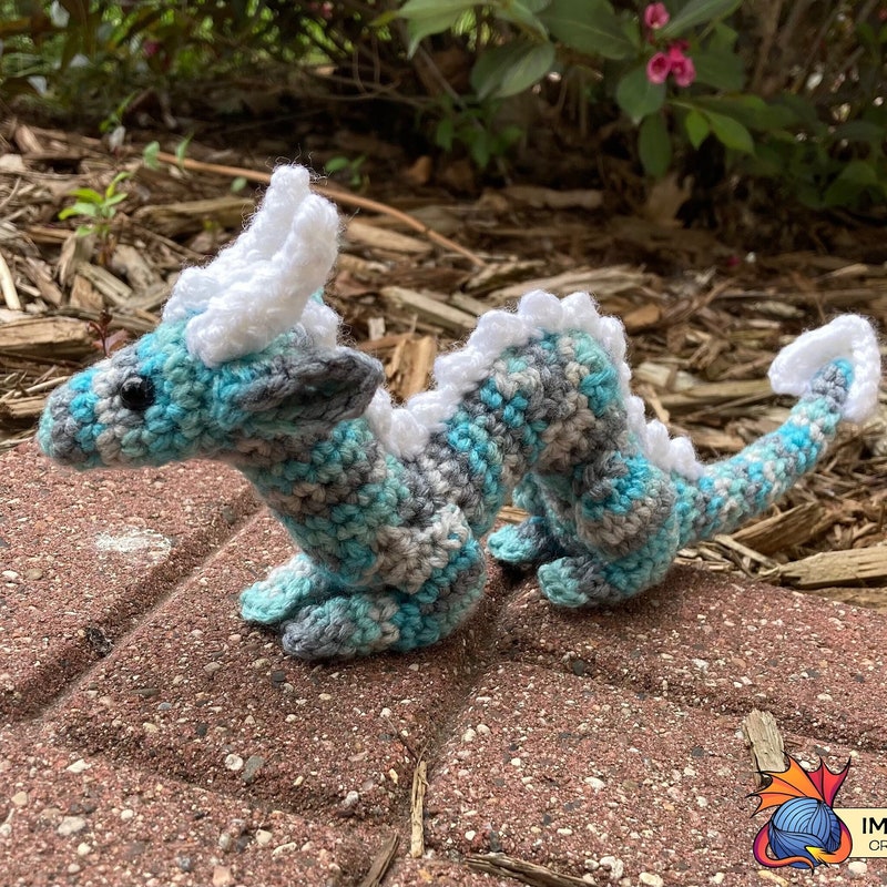 Tiny Crochet Dragon - Etsy