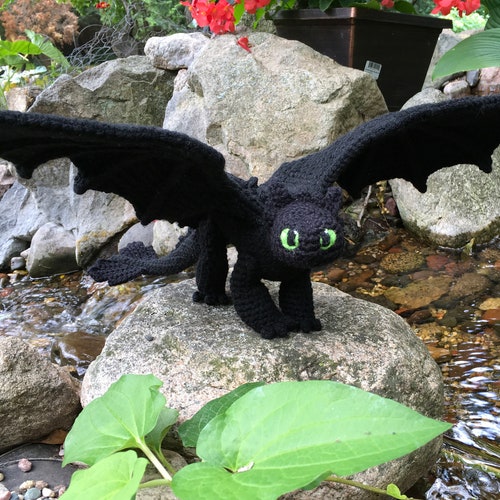 Toothless Dragon night Fury Pattern in PDF - Etsy