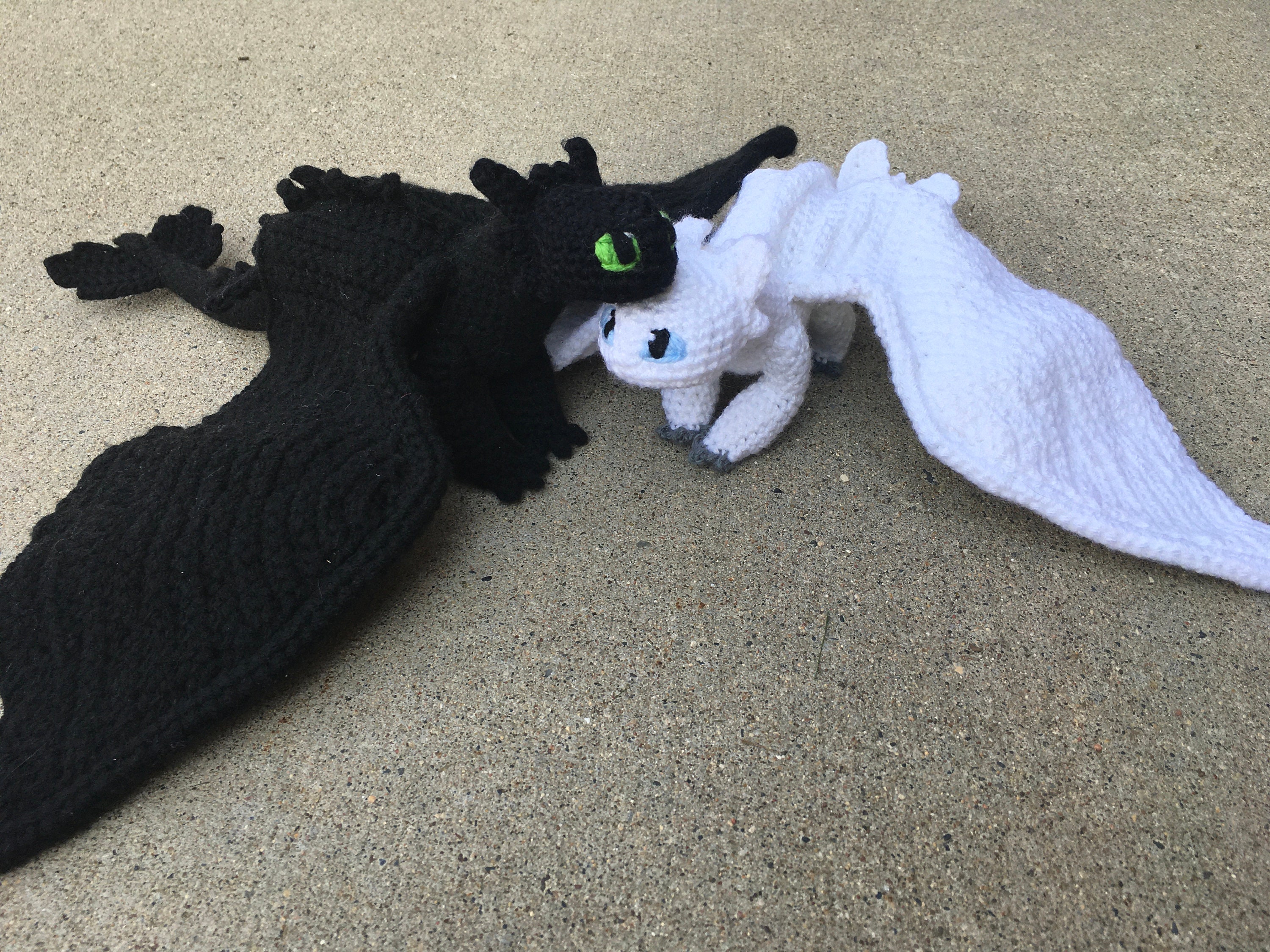 Crochet Toothless and the Light Fury PDF Patterns Not the | Etsy