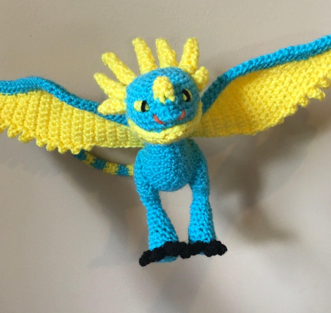 Crochet Stormfly the Deadly Nadder PDF Pattern digital - Etsy