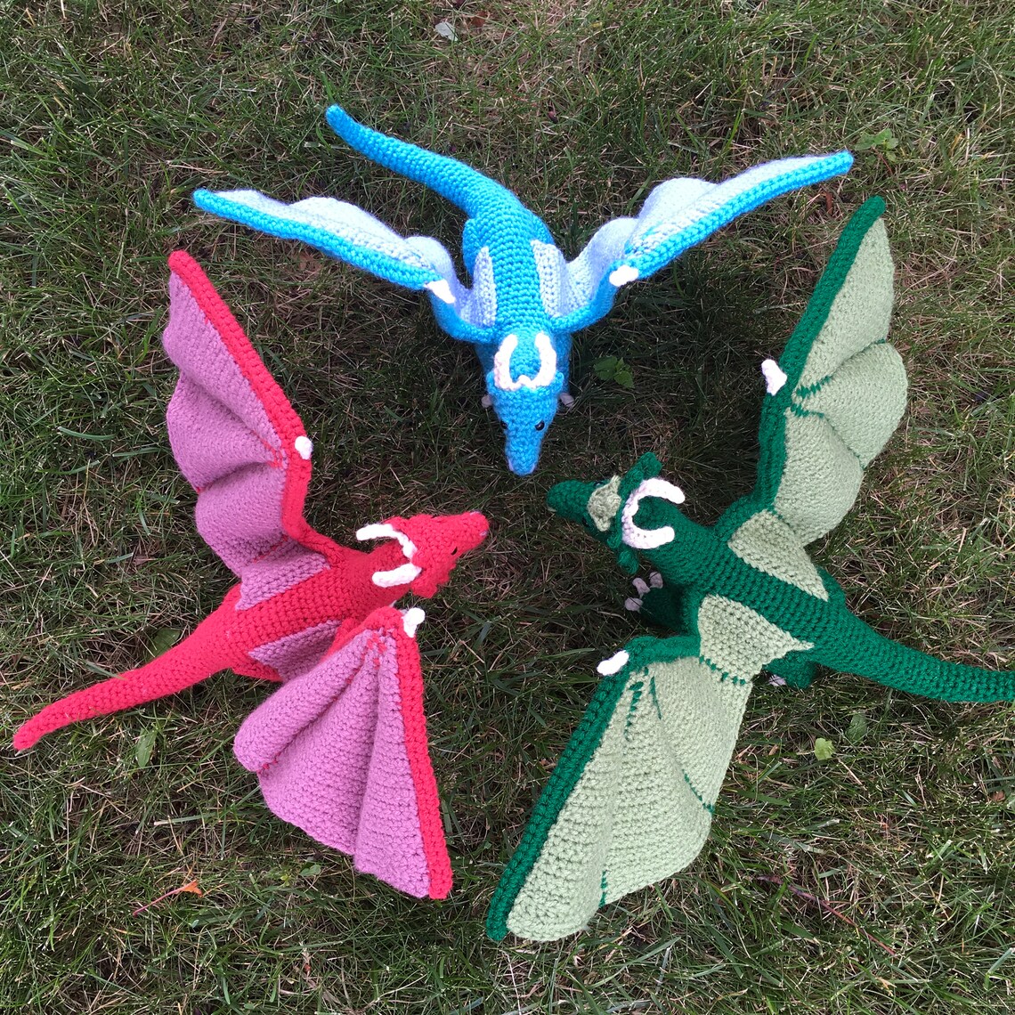 Crochet Fantasy Dragon PDF Pattern digital Pattern Only - Etsy Australia