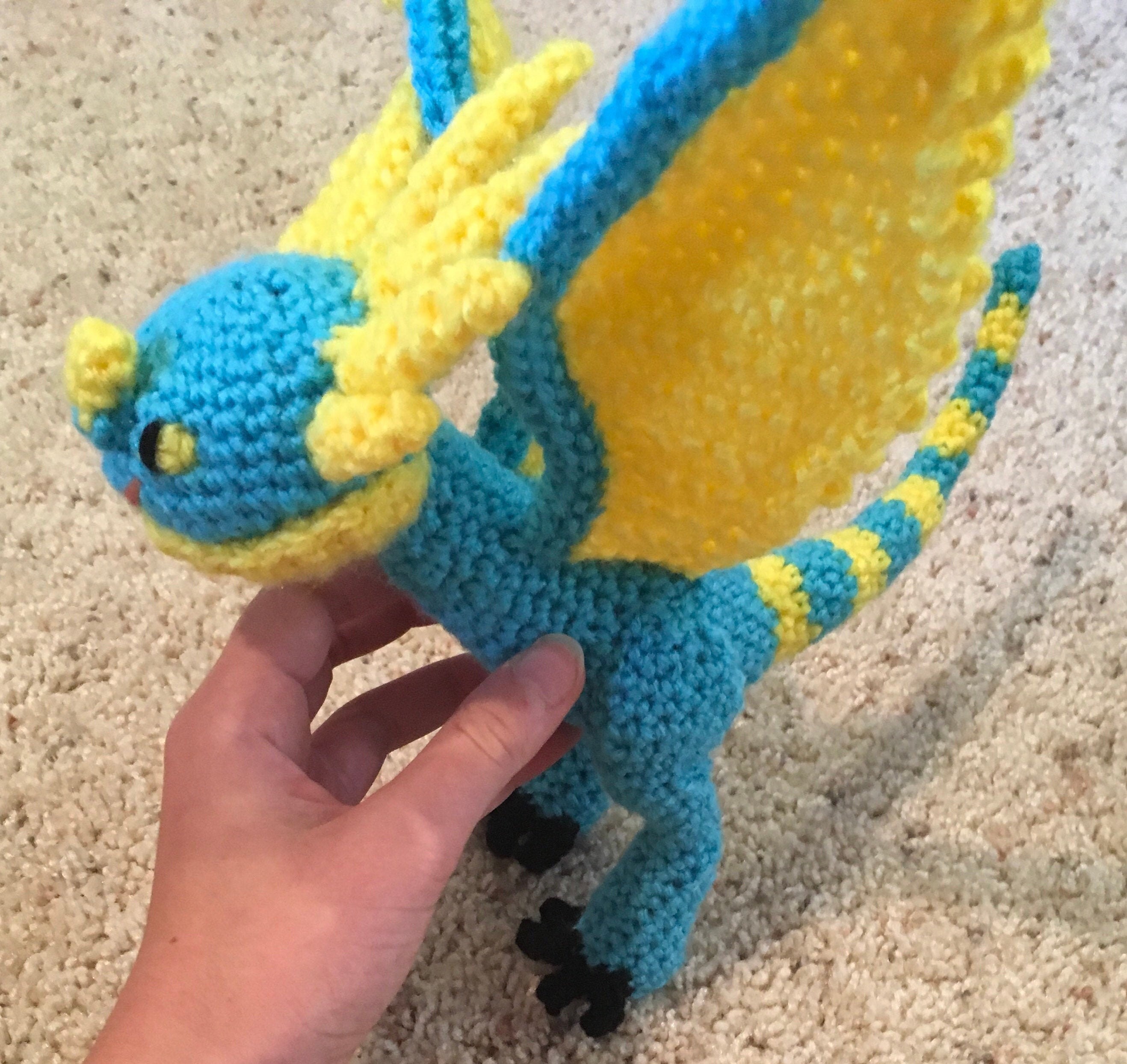 Crochet Stormfly the Deadly Nadder PDF Pattern digital - Etsy