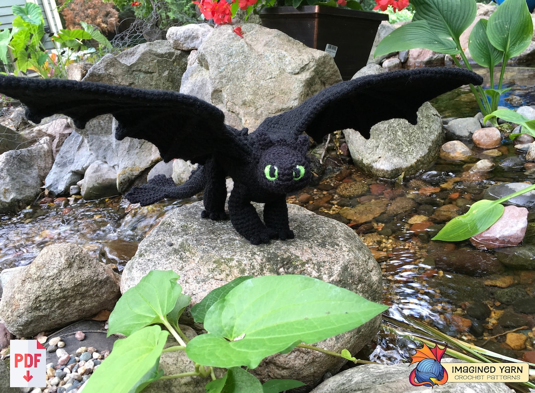 Crochet Toothless the Night Fury PDF Pattern - (digital Pattern Only ...